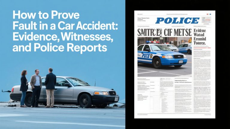 How to Prove Fault in a Car Accident: Evidence, Witnesses, and Police ...