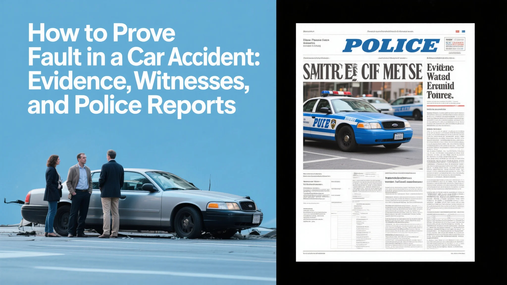 How to Prove Fault in a Car Accident: Evidence, Witnesses, and Police ...